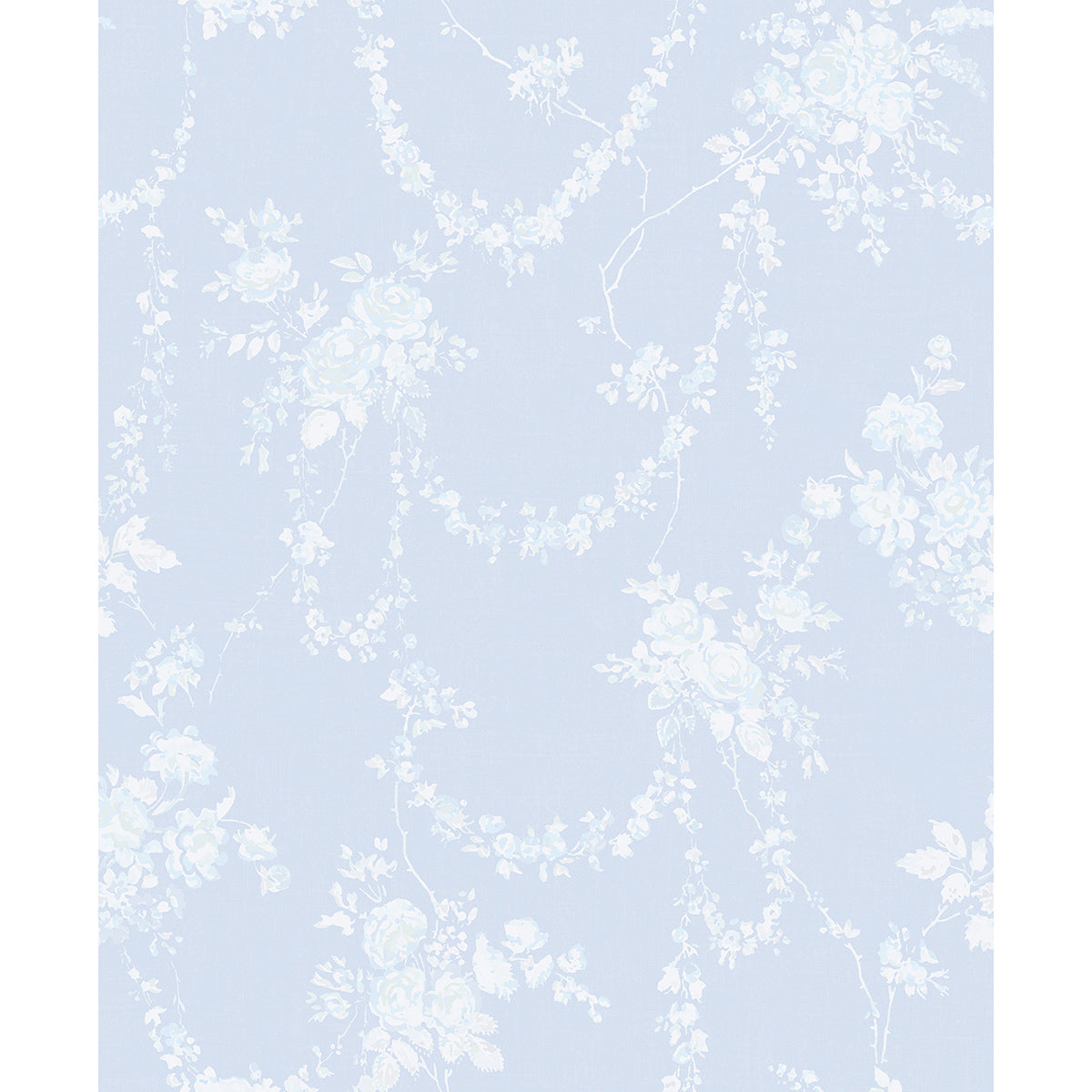 Light Blue Damask Wallpaper